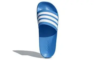 Adidas Adilette Shower Slides - Blue/white