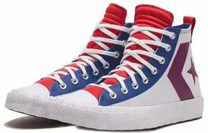 CONVERSE High Top Sneakers - White/blue/red