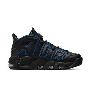 Nike More Uptempo High Top Sneakers - Black/blue