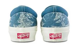 VANS Og Classic Slip-on Lx Palm Acid Wash Summer Leaf Navy - Blue