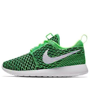 Nike Roshe One Flyknit Athletic Sneakers - Green/white