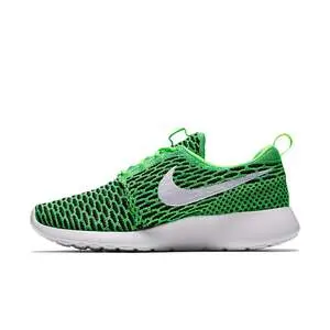 Nike Roshe One Flyknit Athletic Sneakers - Green/white