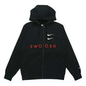 Nike Swoosh Full-zip Hoodie - Black