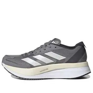 Adidas Adizero Boston 11 Running Sneakers - Grey Three/zero Metallic/carbon