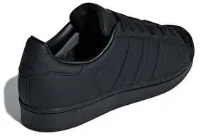Adidas Superstar 'triple Black' Low Top Sneakers - Core Black/core Black/core Black