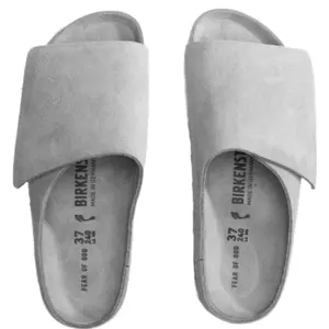 BIRKENSTOCK X Fear Of God Los Feliz Suede Leather Sandals - Grey