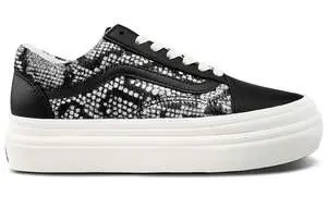 VANS Comfycush Old Skool Lx Snakeskin Platform Sneakers - Black