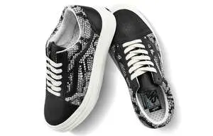 VANS Comfycush Old Skool Lx Snakeskin Platform Sneakers - Black