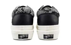VANS Comfycush Old Skool Lx Snakeskin Platform Sneakers - Black