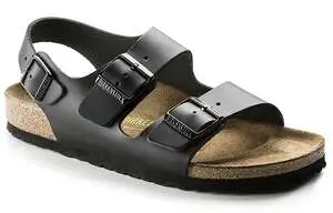 BIRKENSTOCK Milano Series Cowhide Sandals - Black