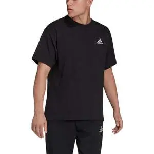 Adidas Sl T Solid Color Logo Casual Sports Short Sleeve Couple Style Black - Multi-color