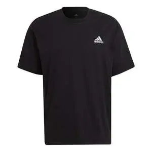 Adidas Sl T Solid Color Logo Casual Sports Short Sleeve Couple Style Black - Multi-color