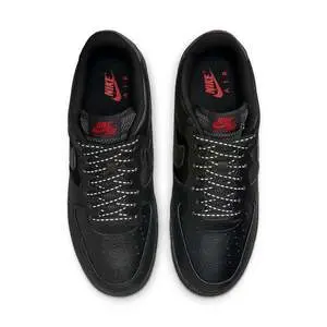 Nike Force 1 Low "reflective Black - Black/red