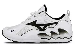 Mizuno Wave Rider 1 Sneakers - White/black