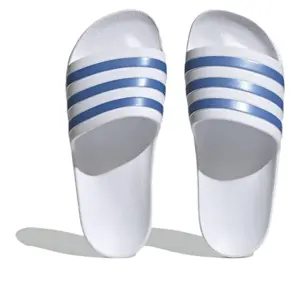 Adidas Adilette Aqua Slides - White/blue