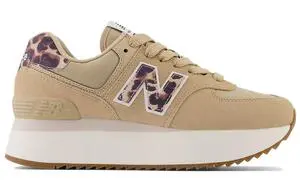 NEW BALANCE 574+ Incense Low Top Sneakers - Brown