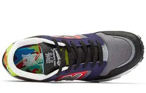 NEW BALANCE 575 Made In England "mixed Medium" Sneakers - Black/orange