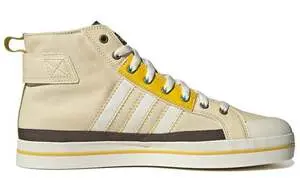 Adidas Neo City Canvas Hi Sneakers - White/yellow