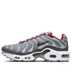 Nike Max Plus "particle Grey University Red - Grey/red