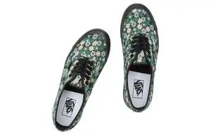 VANS Authentic 44 Dx Floral Lace-up Sneakers - Black/green/yellow