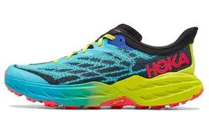 Hoka One One Speedgoat 5 Trail Running Shoes - Scuba Blue/black