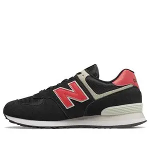 NEW BALANCE New Balance 574 Athletic Sneakers Black/red/gray
