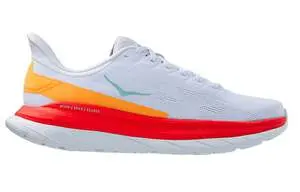 Hoka One One Mach 4 Athletic Sneakers - White/fiesta