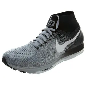 Nike Zoom All Out Flyknit High-top Sneakers - Wolf Grey/white/black