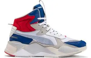 PUMA Rs-x Mid Utility High Top Sneakers - Gray/blue/red
