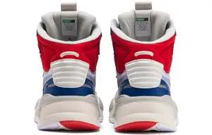 PUMA Rs-x Mid Utility High Top Sneakers - Gray/blue/red