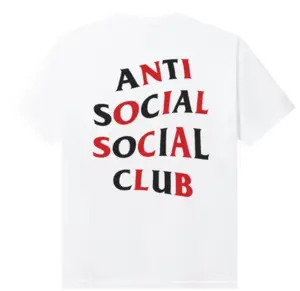 ANTI SOCIAL SOCIAL CLUB Enrolled T-shirt 'white - White/red