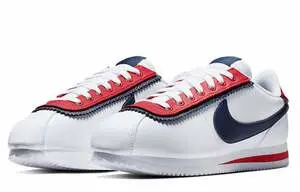 Nike Cortez Basic Se Low Top Sneakers - White/red