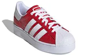 Adidas Superstar Bold Platform Heart Embossed Scarlet Sneakers