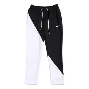 Nike Colorblocked Athleisure Sports Pants - Black
