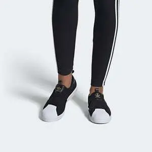 Adidas Superstar Slip-on Sneakers - Black