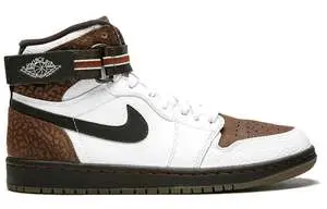 JORDAN 1 High Strap 'ginger - White/brown
