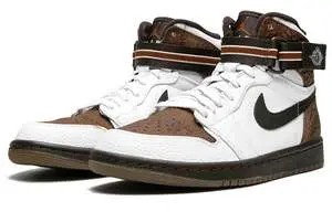 JORDAN 1 High Strap 'ginger - White/brown