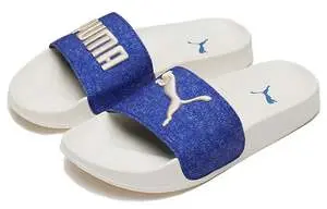 PUMA Leadcat 2.0 Denim Slide - White/blue