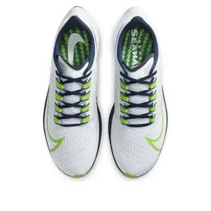 Nike Zoom Pegasus 37 "seattle Seahawks" Athletic Sneakers - Black/orange/volt