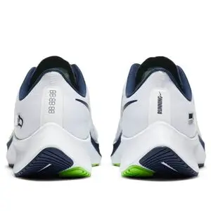 Nike Zoom Pegasus 37 "seattle Seahawks" Athletic Sneakers - Black/orange/volt