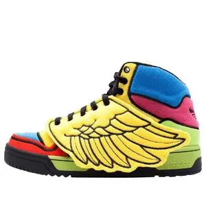 Adidas Jeremy Scott Rainbow High Top Sneakers