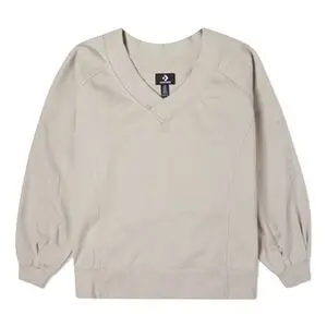 CONVERSE Loose Knit V-neck Sweatshirt