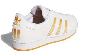 Adidas Superstar J "white Orange Rush" Sneakers