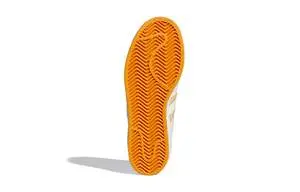 Adidas Superstar J "white Orange Rush" Sneakers