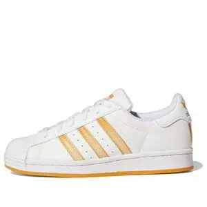 Adidas Superstar J "white Orange Rush" Sneakers