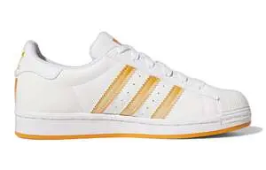 Adidas Superstar J "white Orange Rush" Sneakers