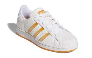 Adidas Superstar J "white Orange Rush" Sneakers