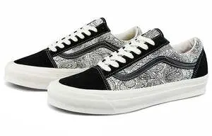 VANS Og Old Skool Lx 'dragon Paisley' Low Top Sneakers - Black/white