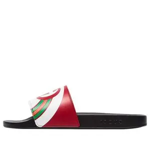 Gucci Logo Slide Sandals - Red