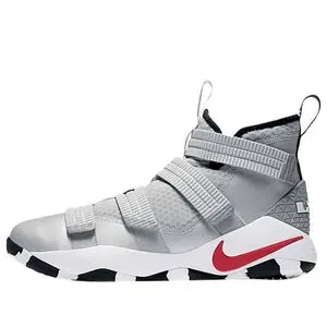 Nike Soldier Ep Basketball Sneakers - Silver/red